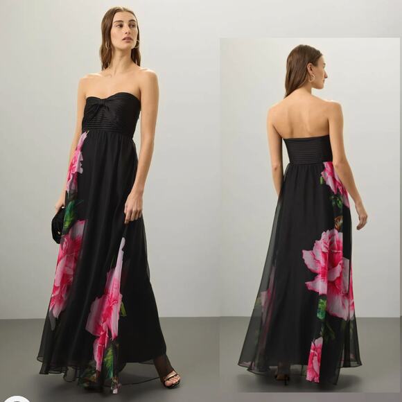 One33 Social | Dresses | One33 Social Chiffon Strapless Gown Size 2 ...